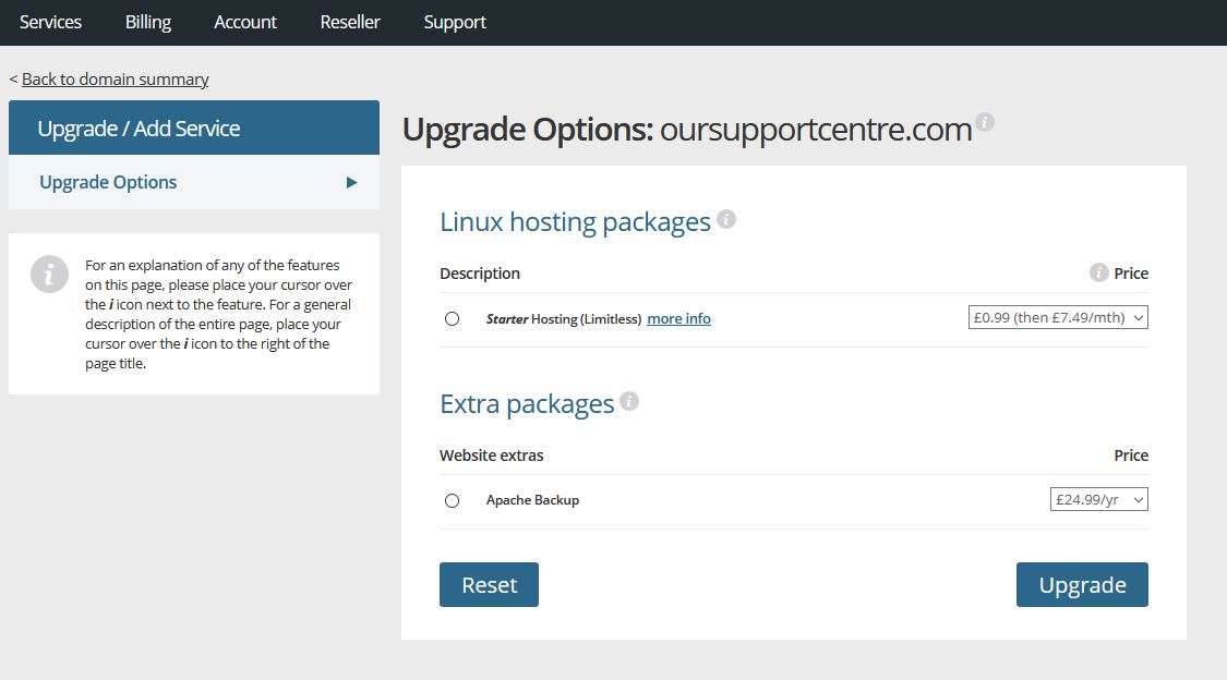 How to upgrade products - Support Centre - Register365