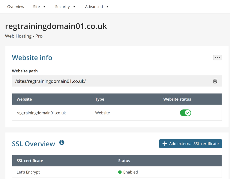 Green Web Hosting: How to access the dashboard - Support Centre ...